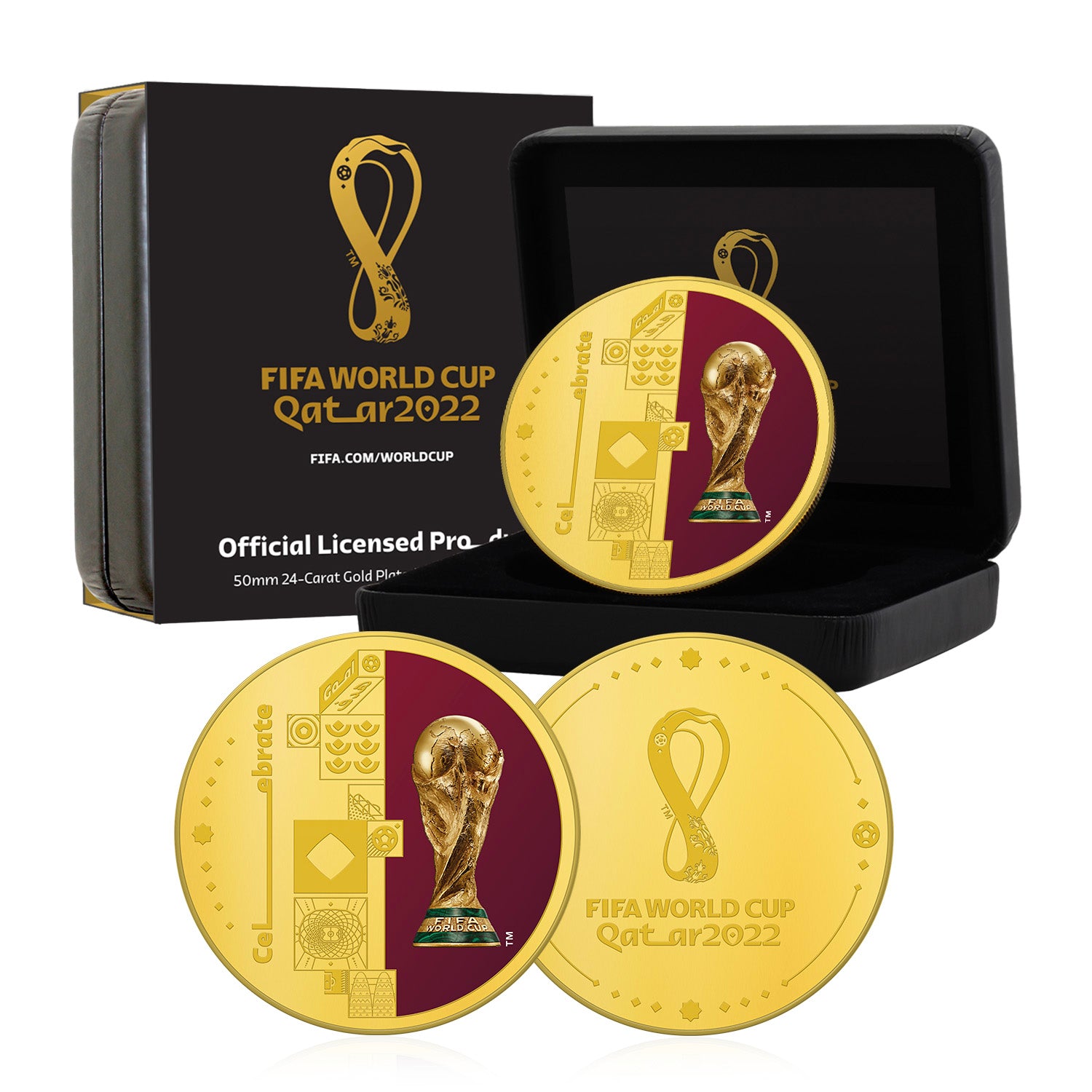 FIFA World Cup 2022 50mm Gold Medal With Certificate & Sleeve – FIFA ...